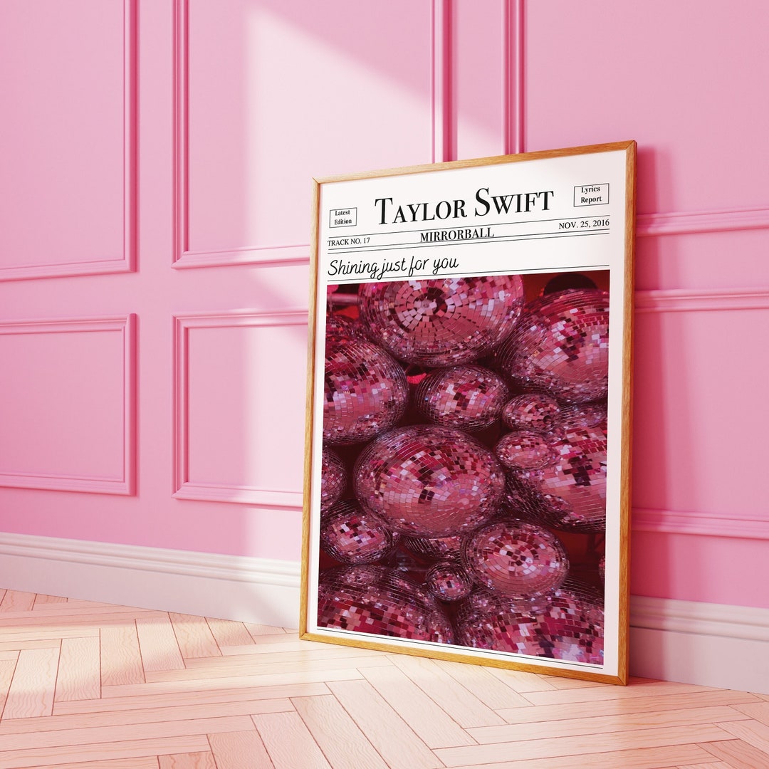 Taylor Swift Poster Taylor Swift Mirror Ball Poster Taylor - Etsy