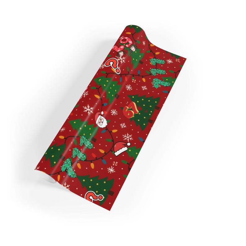 6 7 Meme Christmas Wrapping Paper Roll | Gift Wrapping Paper - Etsy