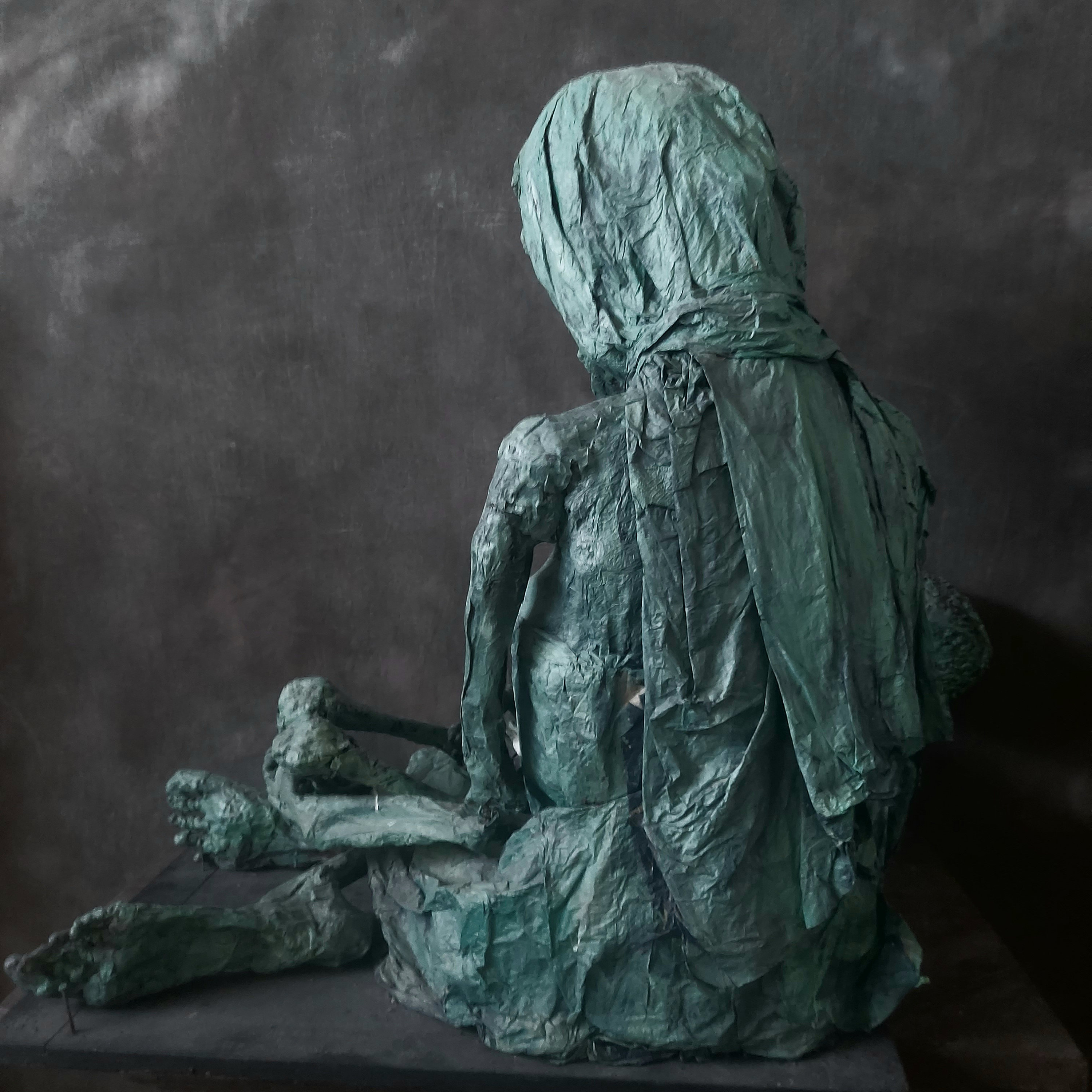 Vintage Life Size Signed Mounted Paper Mache, Horror Prop, Halloween ...