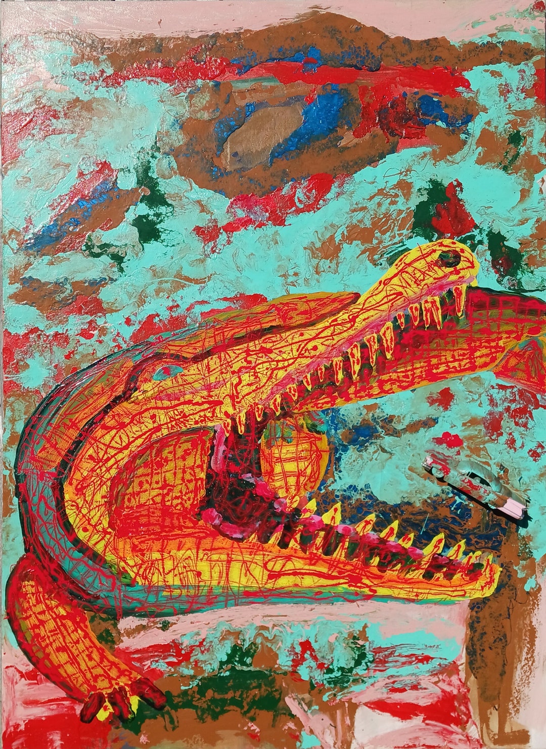 Dinosaurs and Cars "phobosuchus & Caddy - Etsy