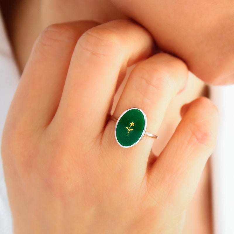 Enamel Ring - Etsy