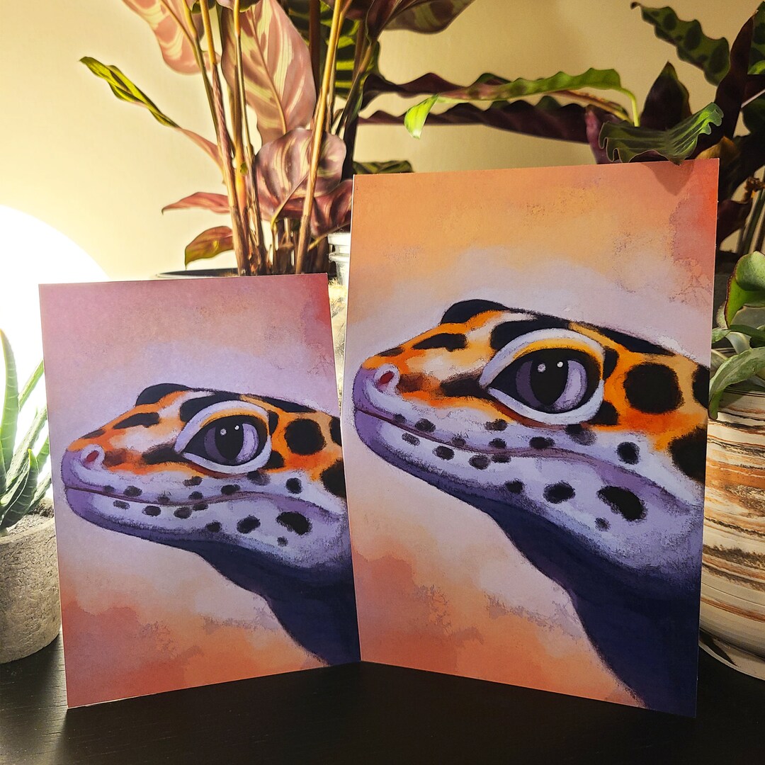 Leopard Gecko Art Print - Etsy