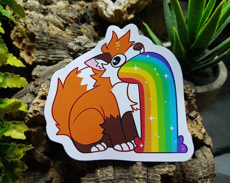 Glossy Furry Sticker Pack 6 Stickers - Etsy