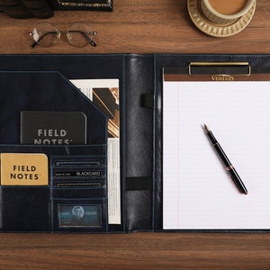 Leather Portfolio Personalized, Legal Pad Document Holder With ...