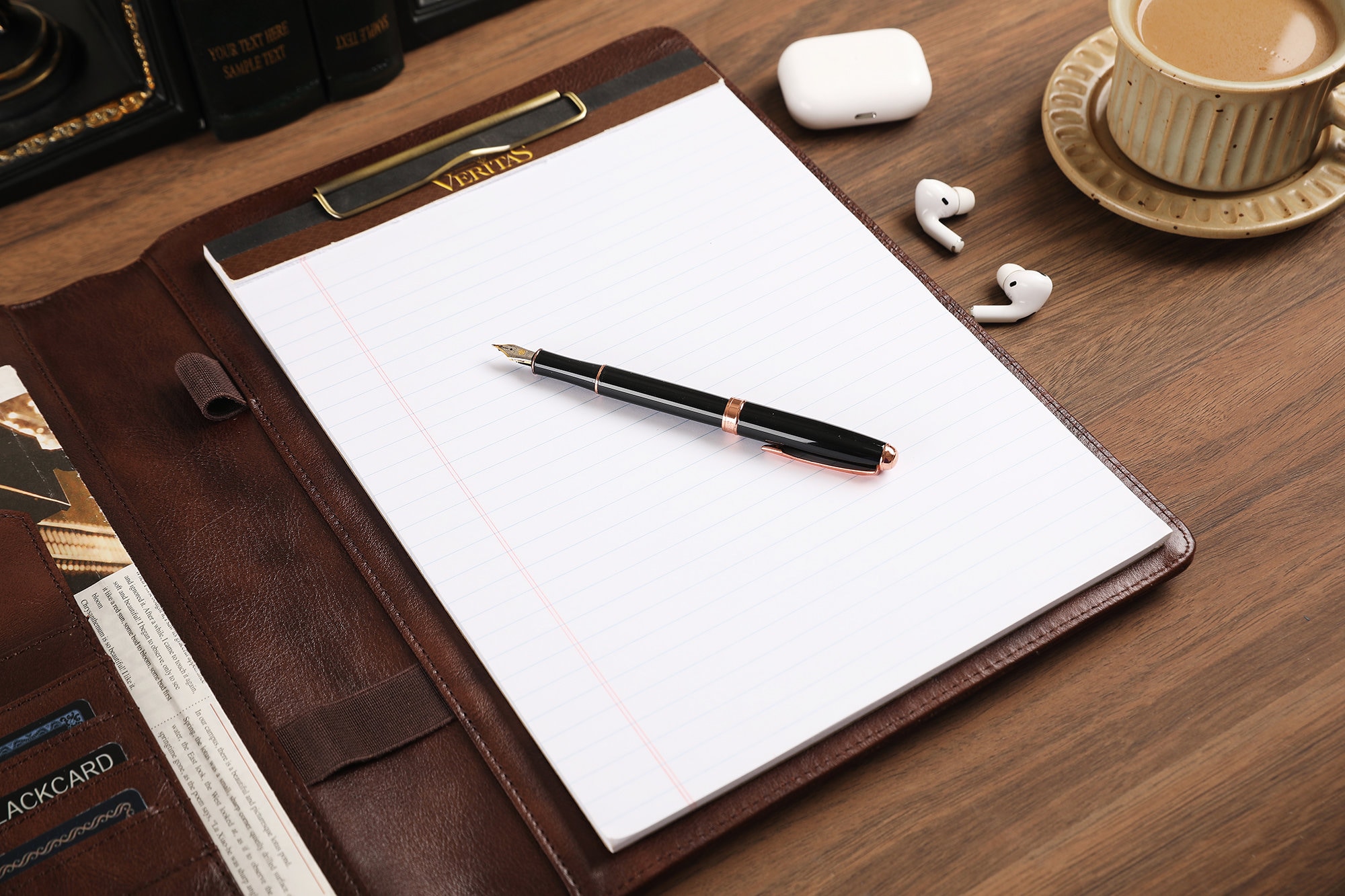 Leather Portfolio Personalized, Legal Pad Document Holder With ...