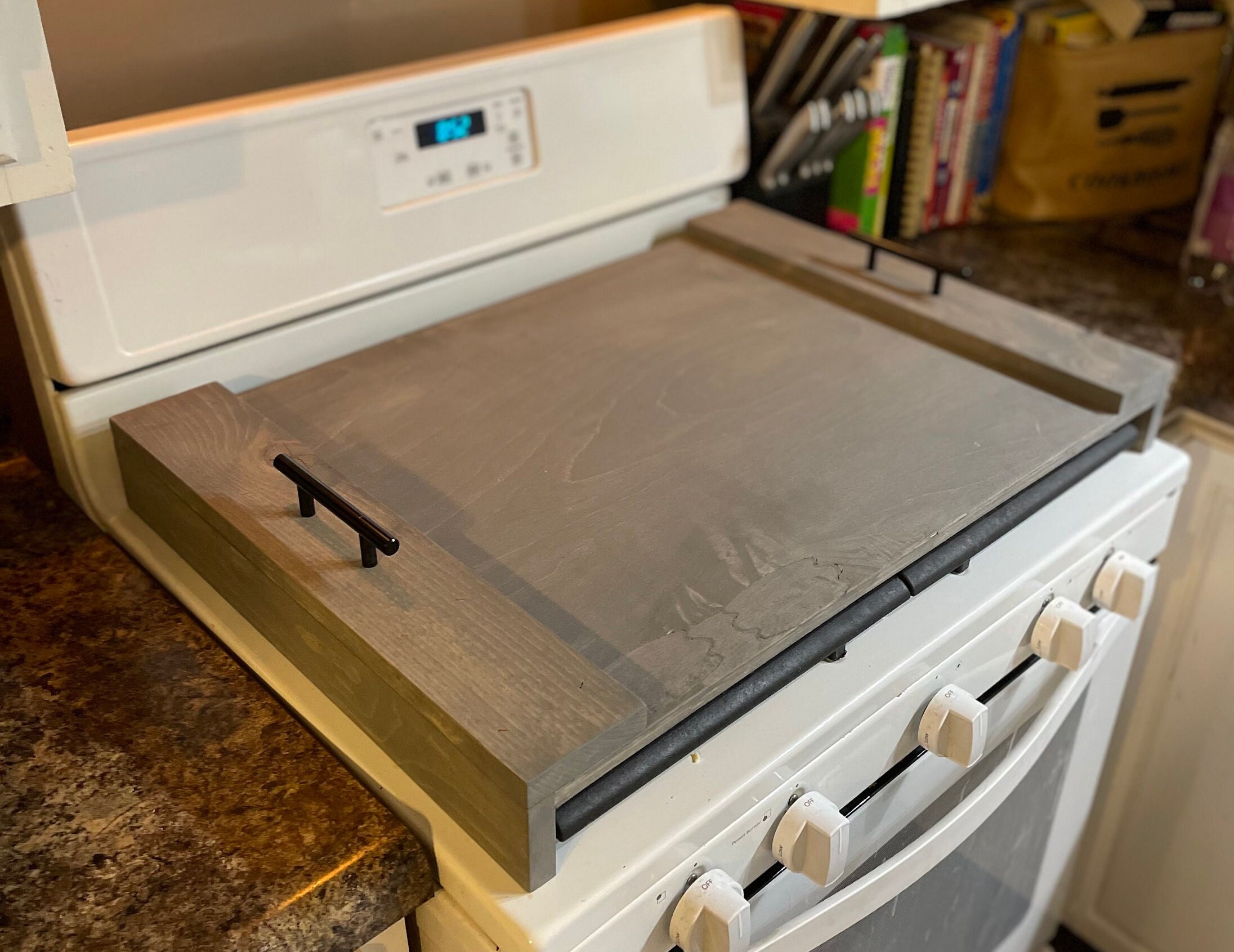 Stove Top Cover/wood Cooktop Cover - Etsy