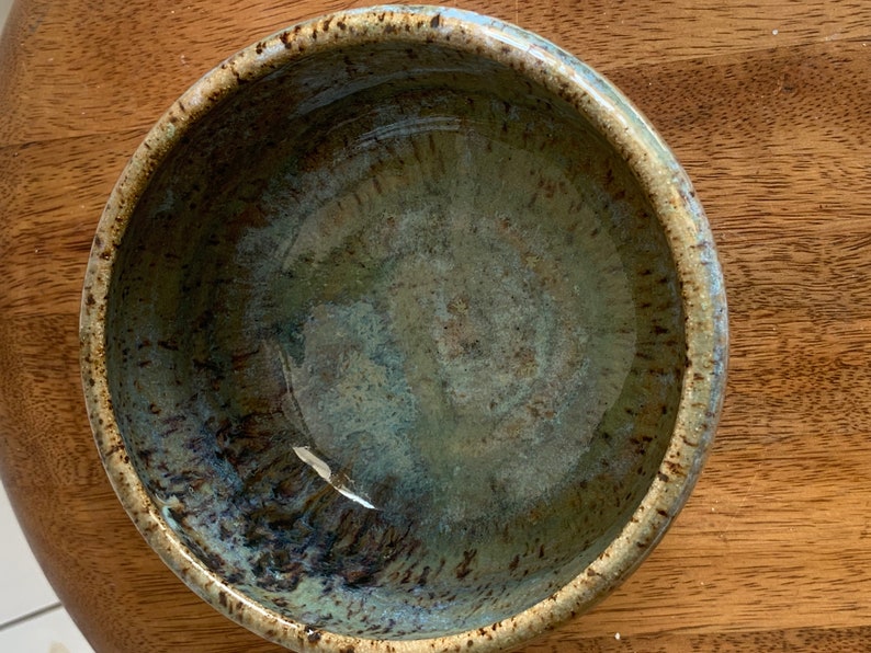 Abalone Opalescent Pottery Bowl - Etsy