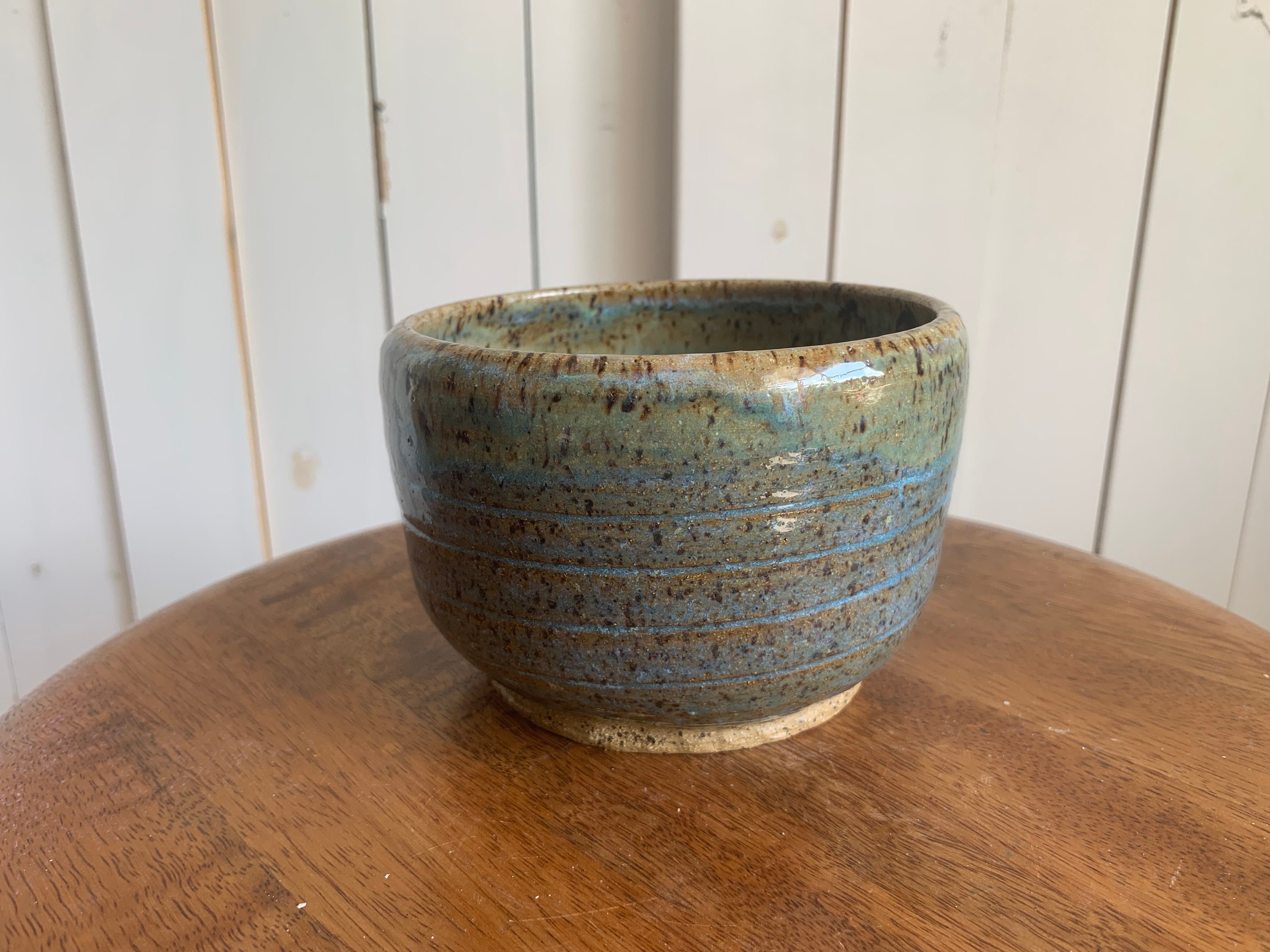 Abalone Opalescent Pottery Bowl - Etsy