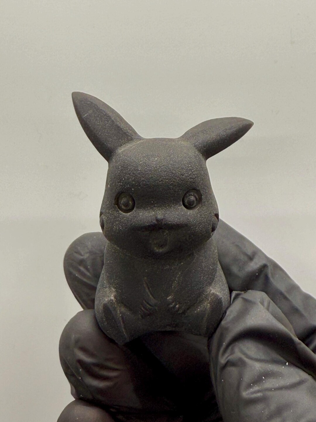 Pikachu Obsidian Crystal Carving, Pikachu Unpolished Obsidian Carving ...
