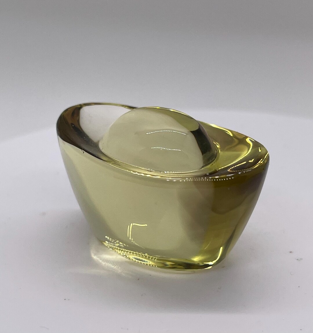 Citrine With Phantom Chinese Money Bowl Carving - Etsy