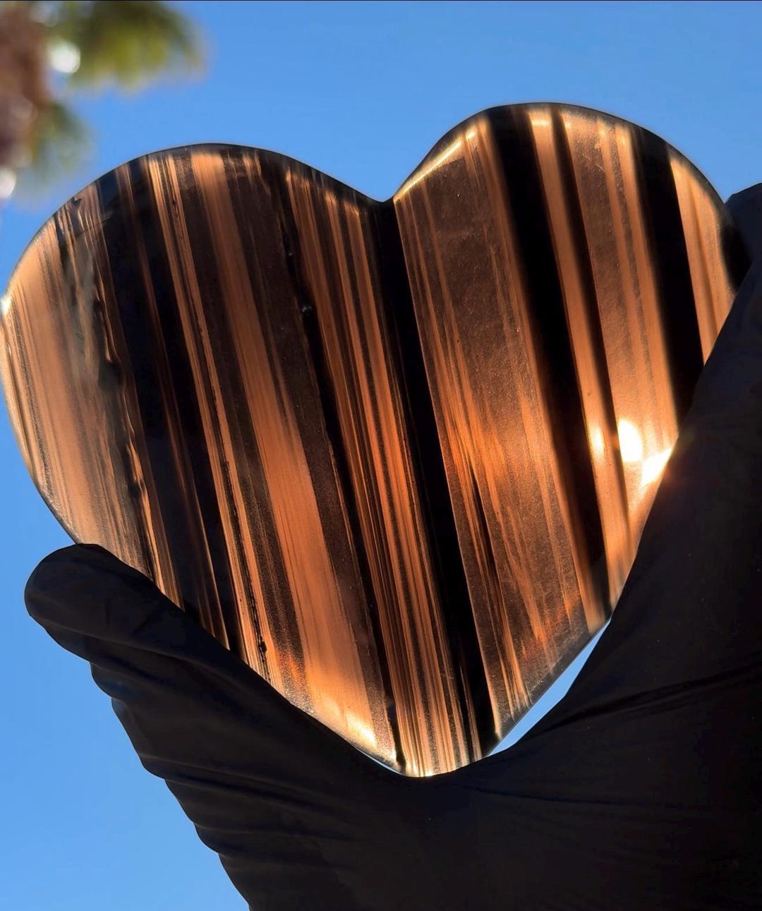 Midnight Lace Obsidian Heart Slices, Rare Banded Obsidian, Ice Obsidian ...
