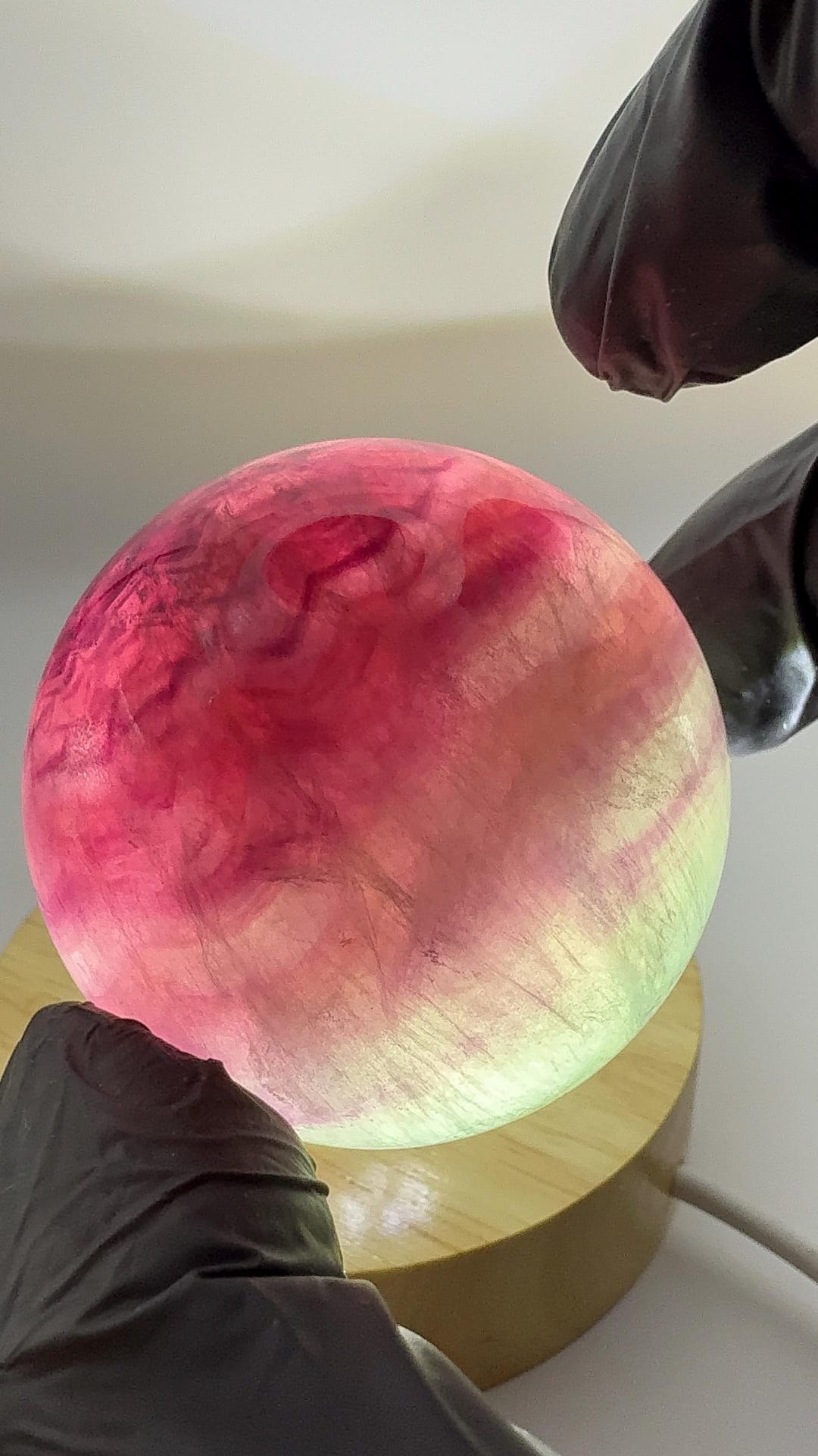 Color-shifting Rainbow Fluorite Sphere | Vibrant Flourite Crystal ...