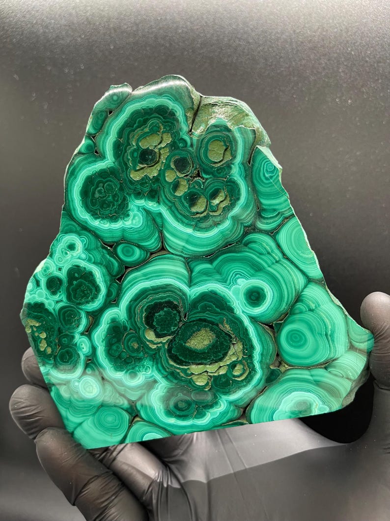 Polished Malachite Slab - Etsy