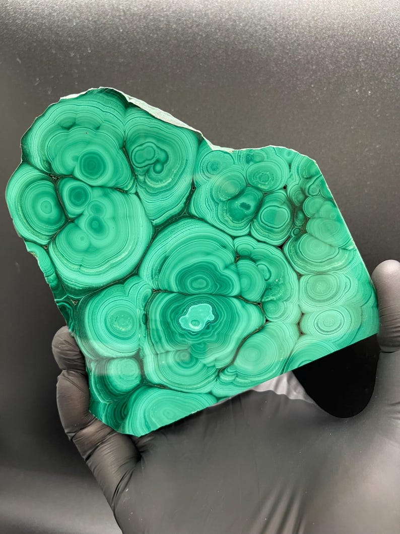 Polished Malachite Slab - Etsy