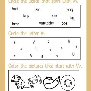 Digital Alphabet Workbook Kids - Etsy