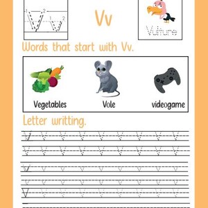 Digital Alphabet Workbook Kids - Etsy