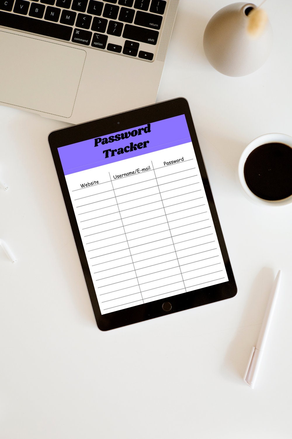 Password Tracker | Digital Tracker | Password | Digital Pdf. - Etsy