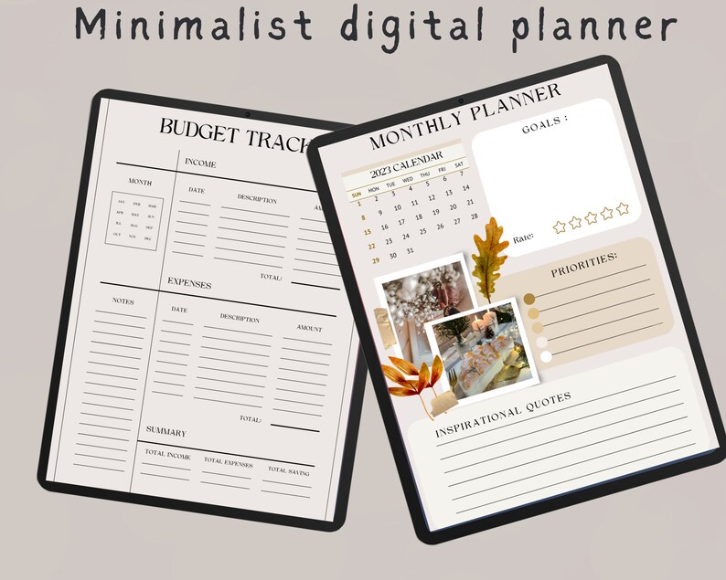 Monthly Calendar Printable, Two 2 Page Lined Planner Insert, A4, PDF ...