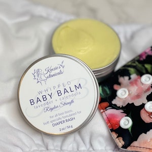 Organic Diaper Rash Cream: Gentle Calendula, Chamomile & Lavender ...