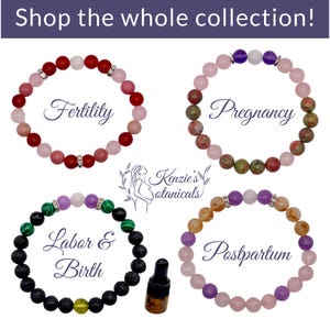 Pregnancy & Fertility Gemstone Bracelet: Unakite, Rose Quartz ...