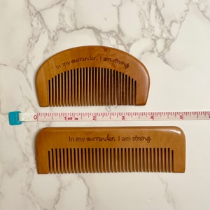 Engraved Labor Comb | Birthing Comb | Contraction Distraction | Pain ...