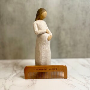 Engraved Labor Comb | Birthing Comb | Contraction Distraction | Pain ...