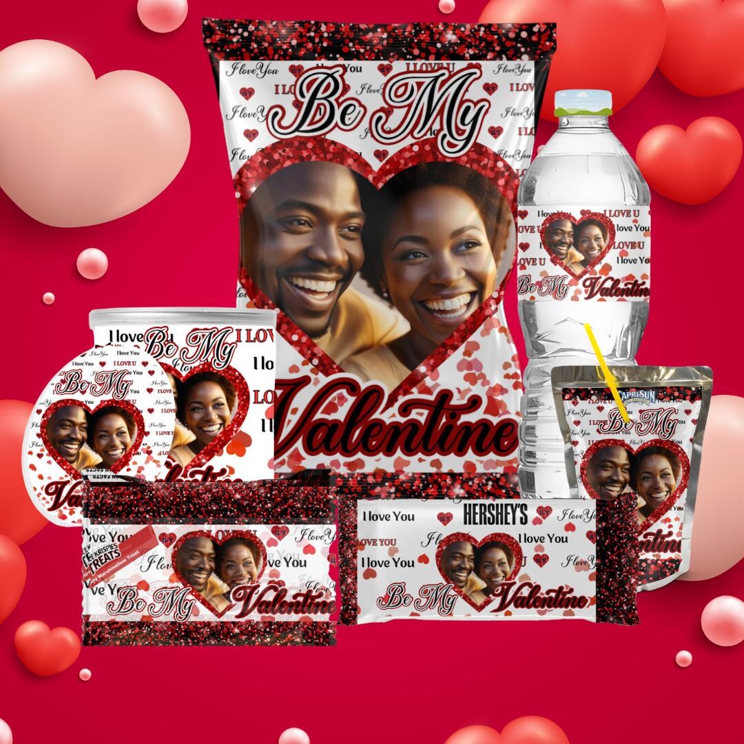 Valentine’s Day Custom Party Favor Bundle Digital Download Personalized ...