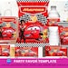 Personalized Cars Birthday Party Favors Templates Race Car Birthday ...