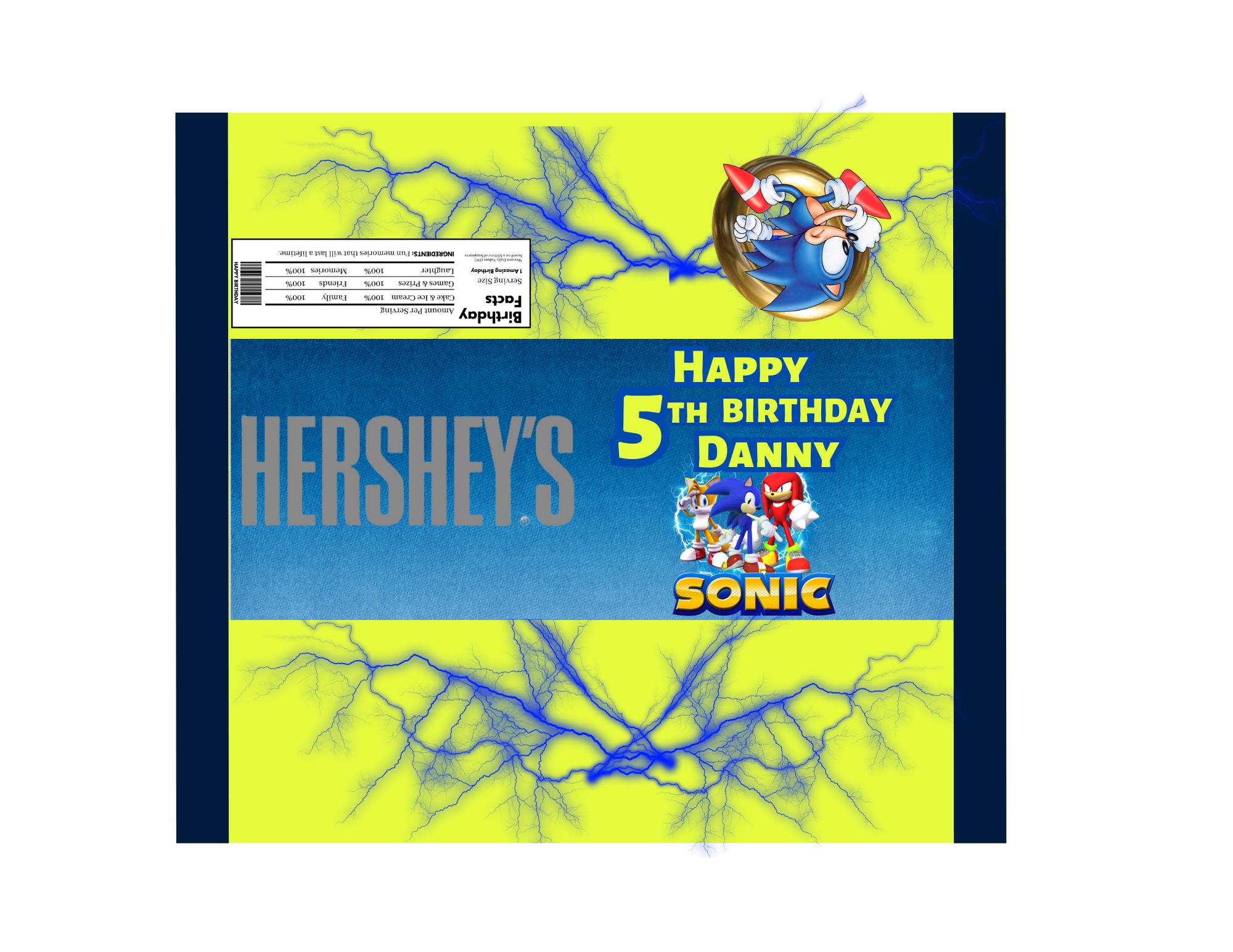 Sonic Birthday Party Favor Bundle Template Diy Edit in Canva Chip Bag ...