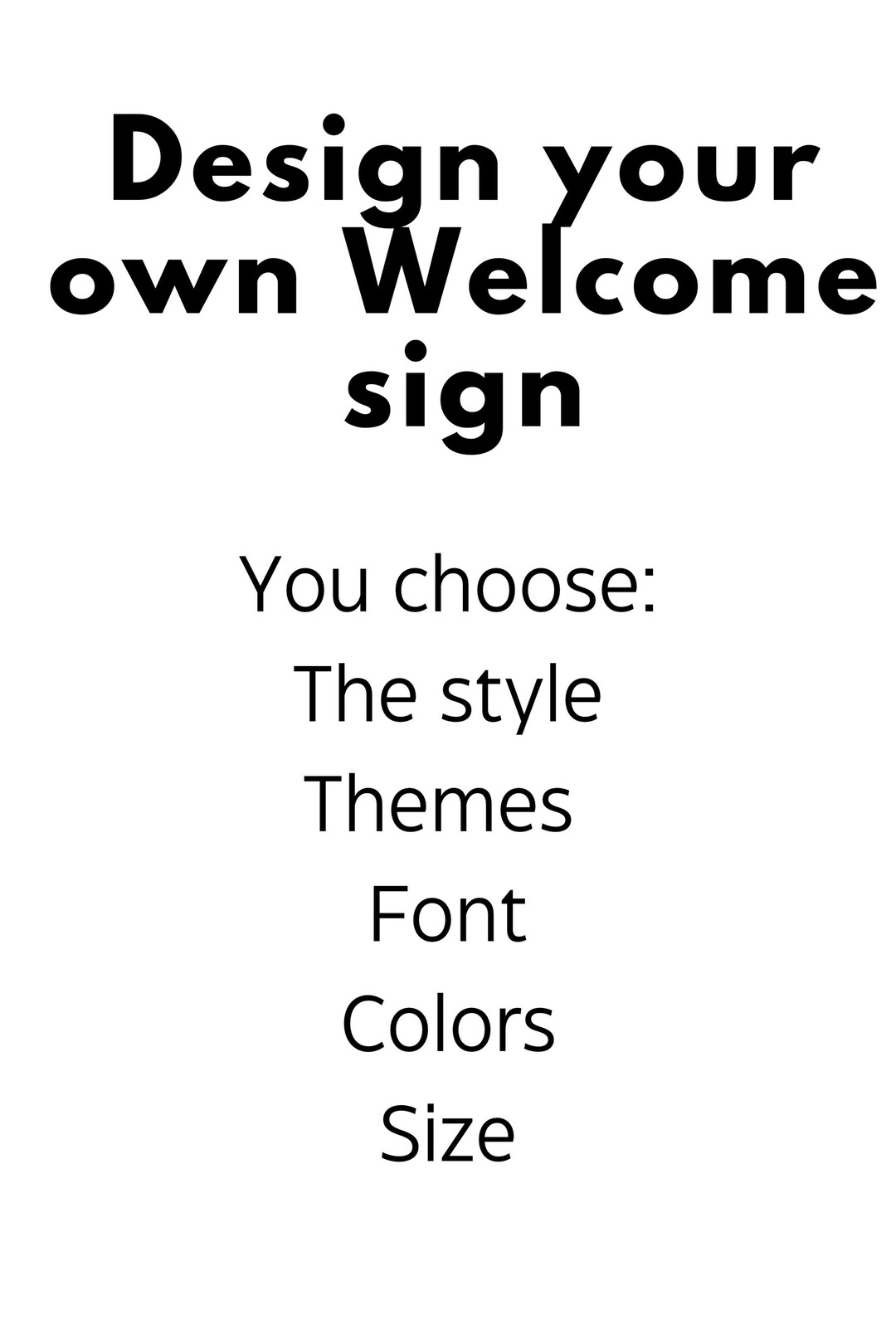 DIY Welcome Sign Digital Download Party Accessories Baby Shower Wedding ...