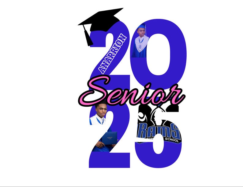 2025 Graduation Senior Frame DIY Party Accessories Centerpieces ...