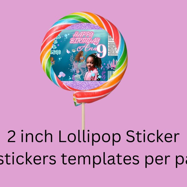 Lollipop Stickers - Etsy