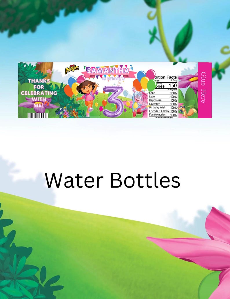 Dora the Explorer Birthday Party Favors Templates Diy Printable ...