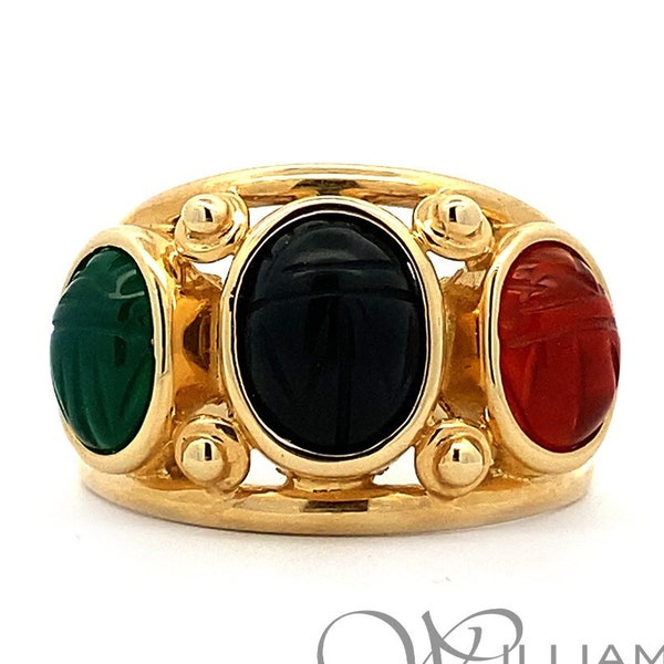 Gold Scarab Ring - Etsy