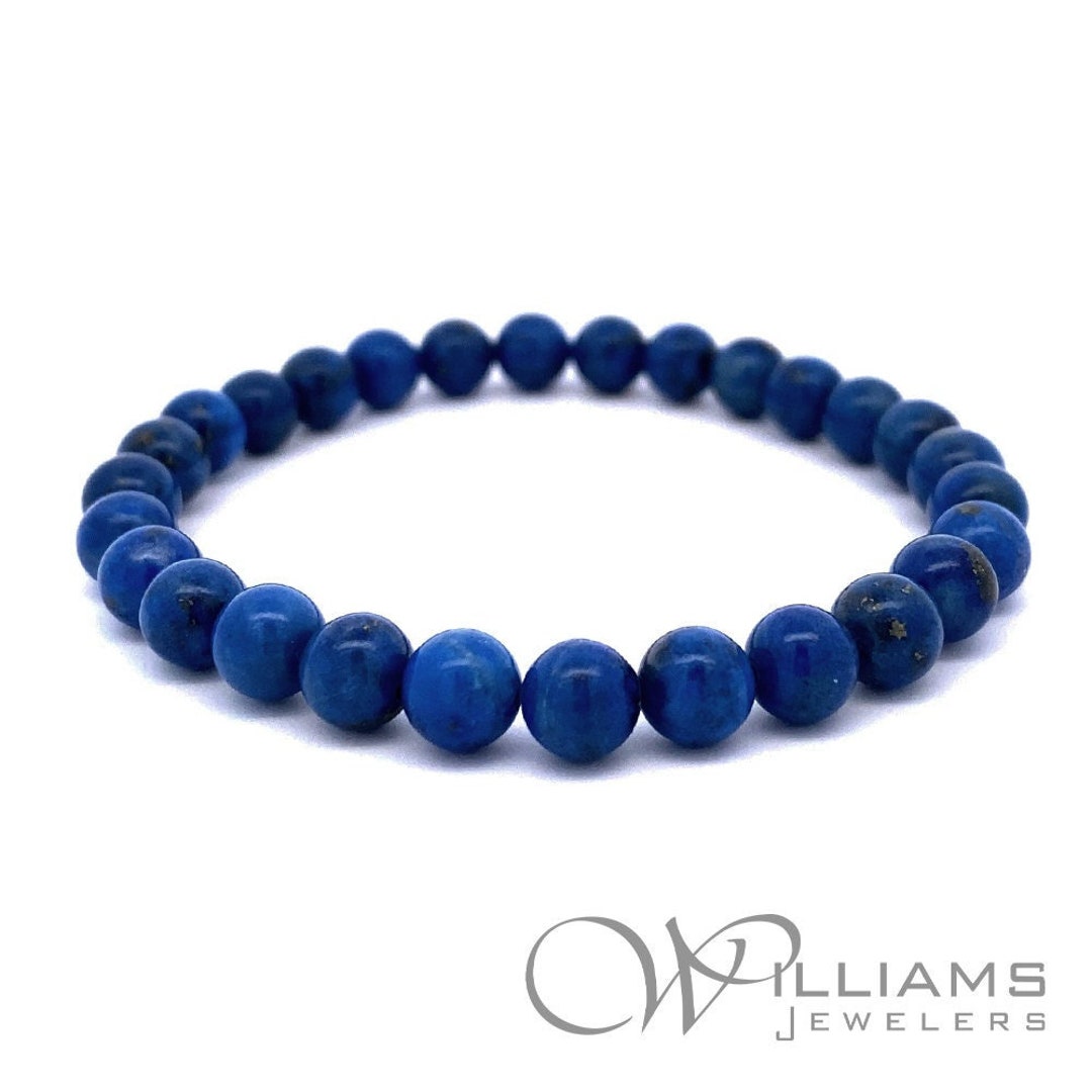 Sophie Gems Denim Lapis Bead Bracelet - Etsy