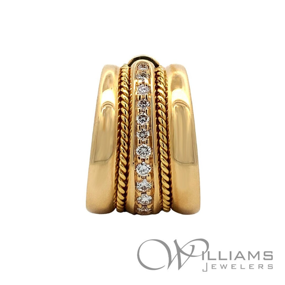 Estate 14 Karat Yellow Gold Diamond Enhancer Pendant - Etsy