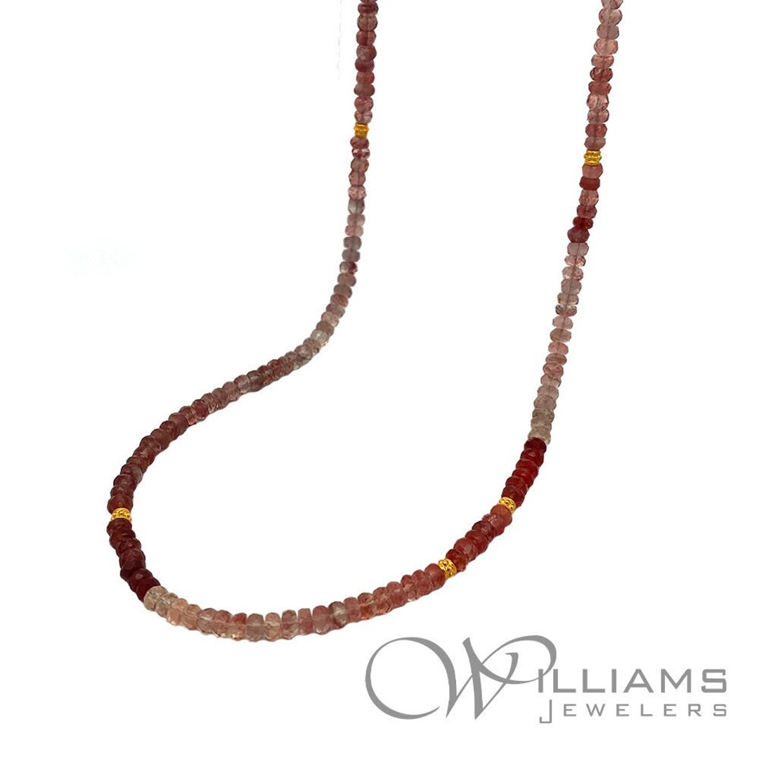 Sophie Gems 18ky Ombre Andesine Bead Necklace, 33.75 - Etsy UK