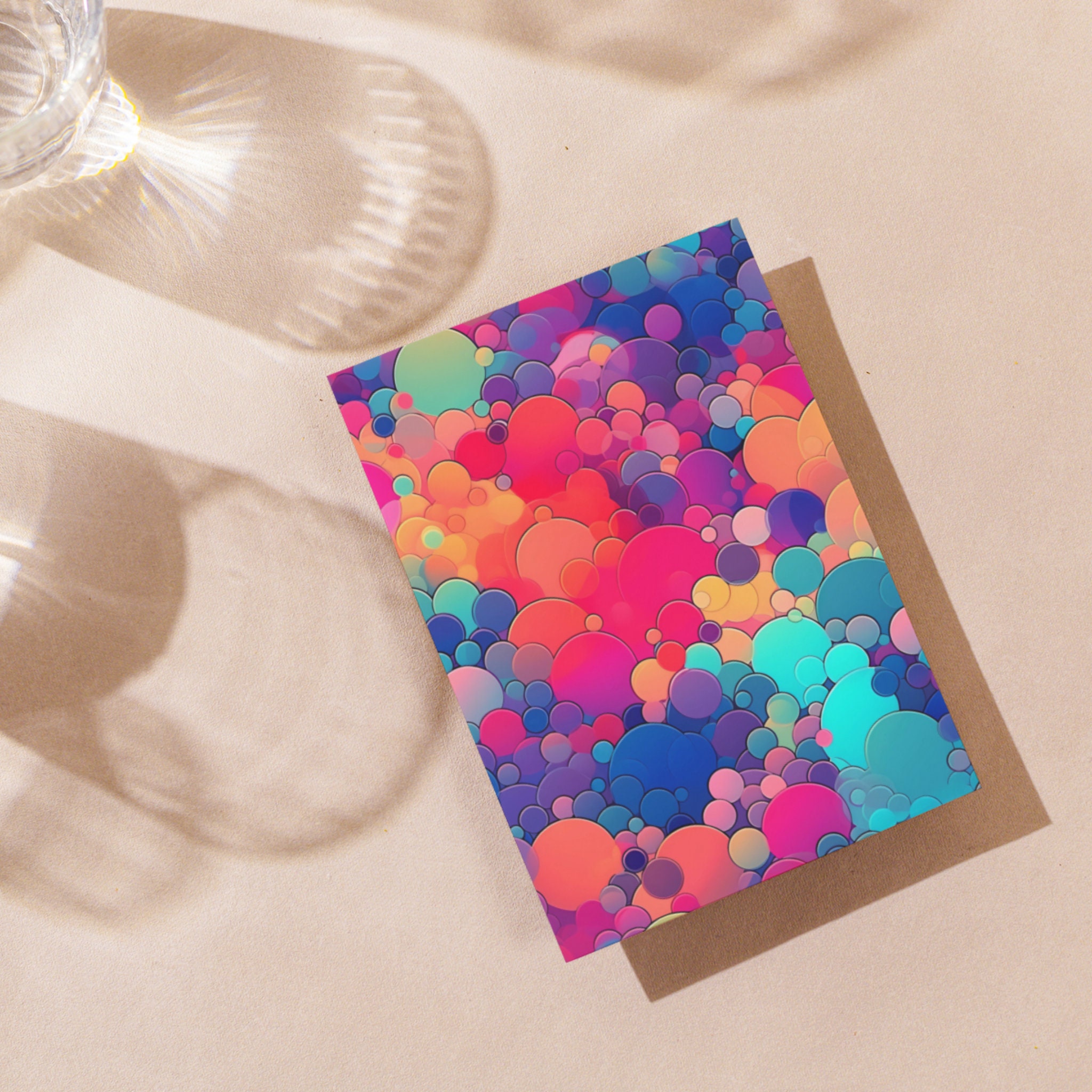 Bubbles Rainbow Abstract Digital Prints: 20 Seamless Patterns, Vibrant ...