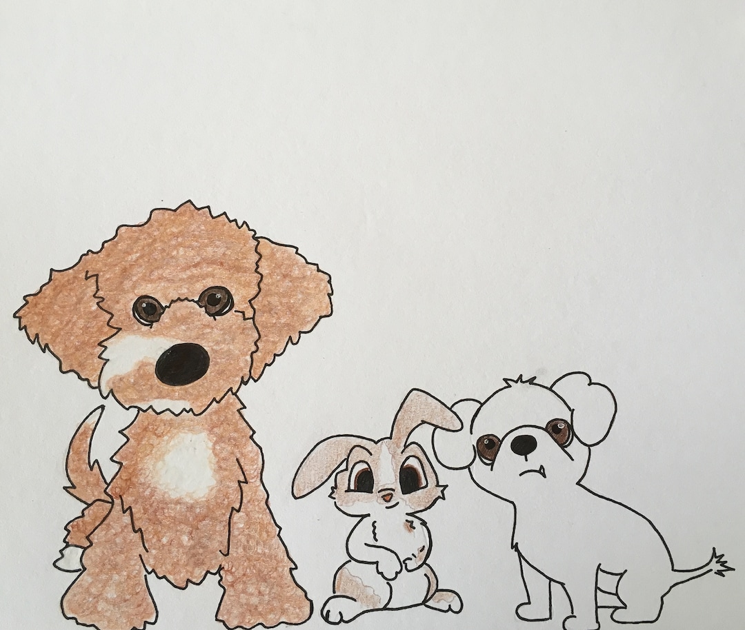 Custom Pet *hand-drawn* Sketch Pencil and Sharpie Drawing - Etsy
