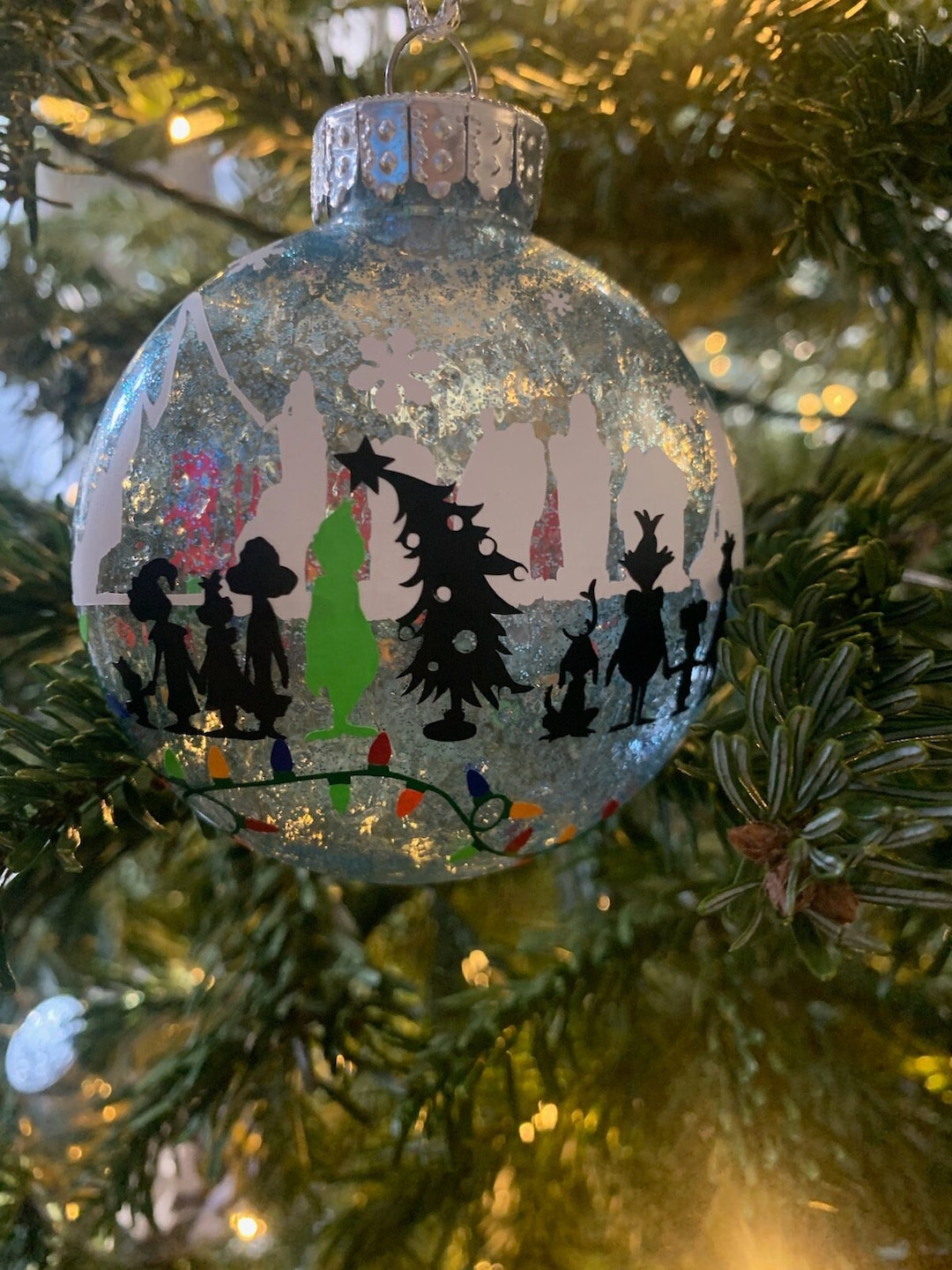 Grinch/whoville Christmas Ornament *customizable* - Etsy
