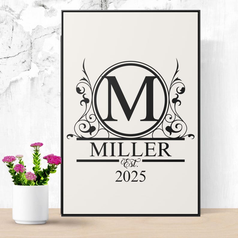 Custom Monogram Sign, Personalized Wedding Gift, Best Anniversary Gifts ...