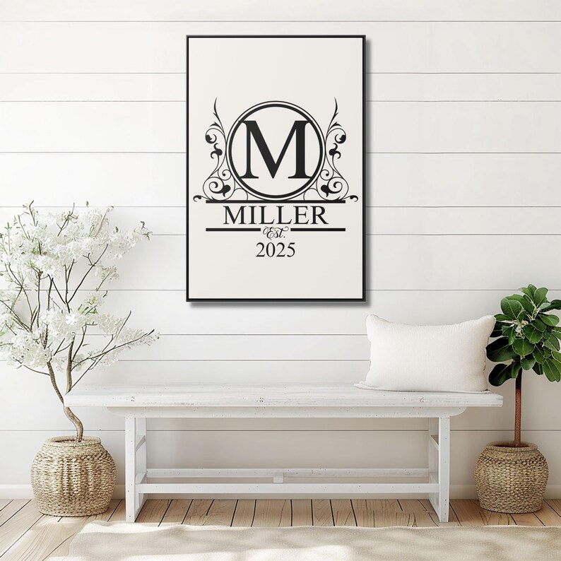 Custom Monogram Sign, Personalized Wedding Gift, Best Anniversary Gifts ...