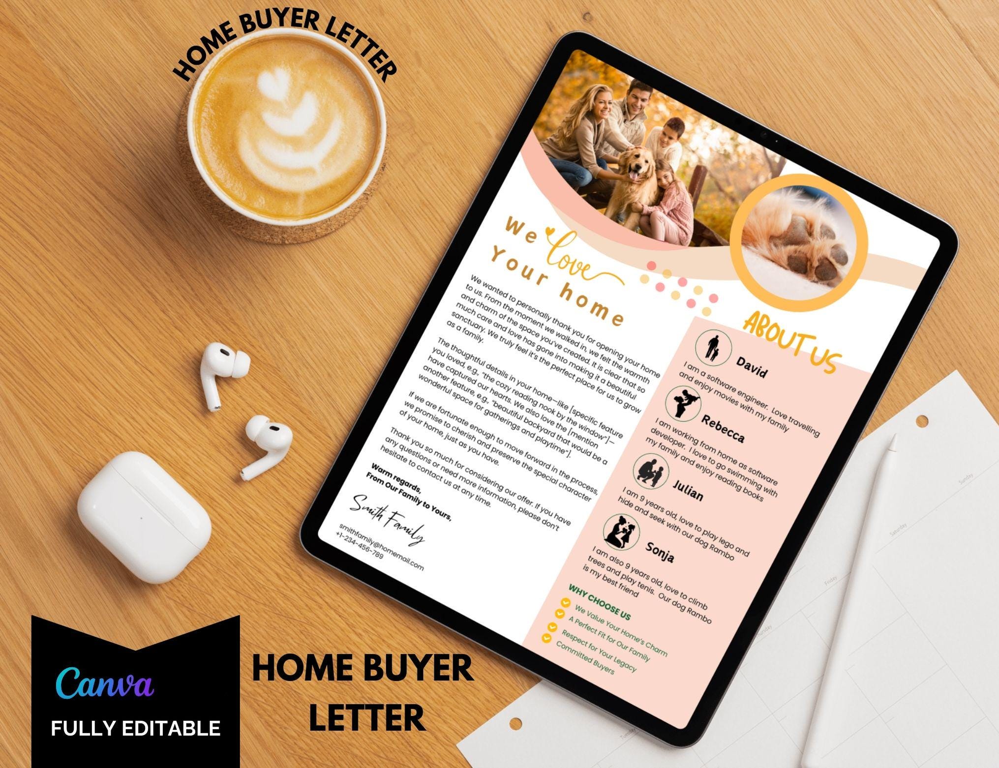 Home Offer Letter Template Detail Home Letter Template Editable Canva ...