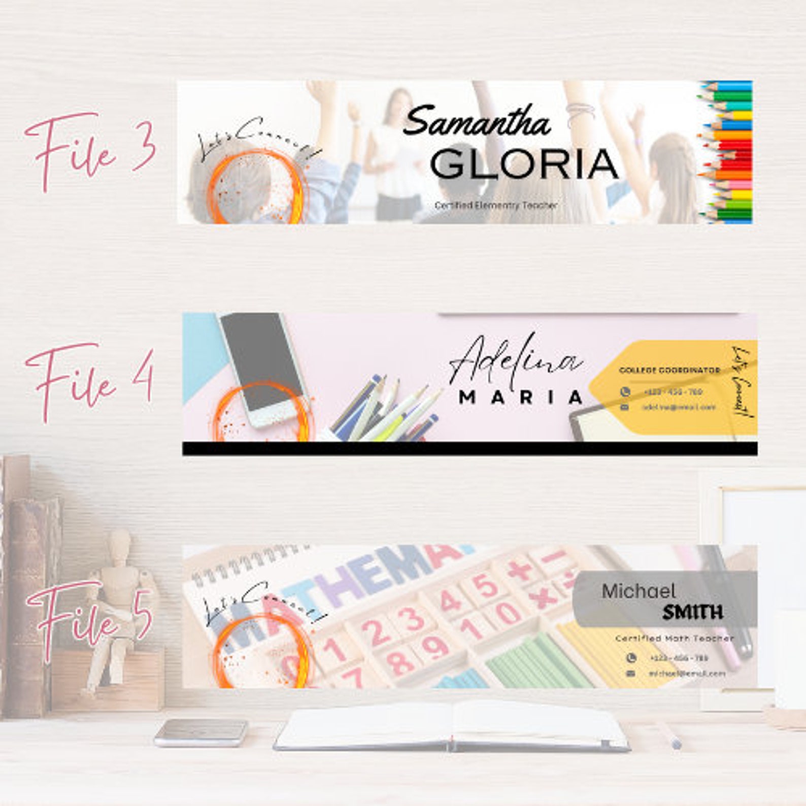 Linkedin Canva Editable Linkedin Background Linkedin Banner for Teacher ...
