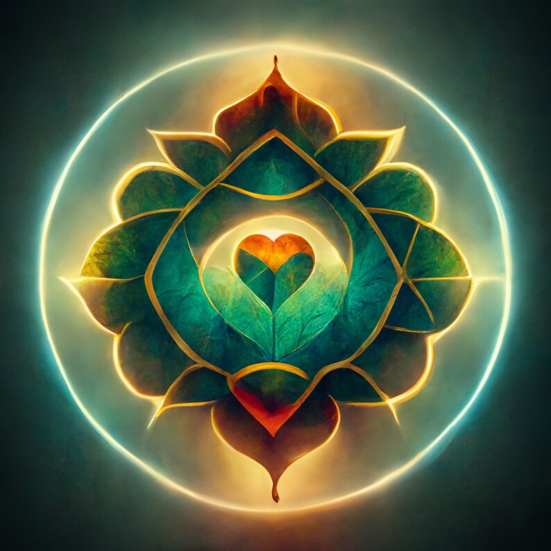 Heart Chakra Meditation Visual Aid - Etsy