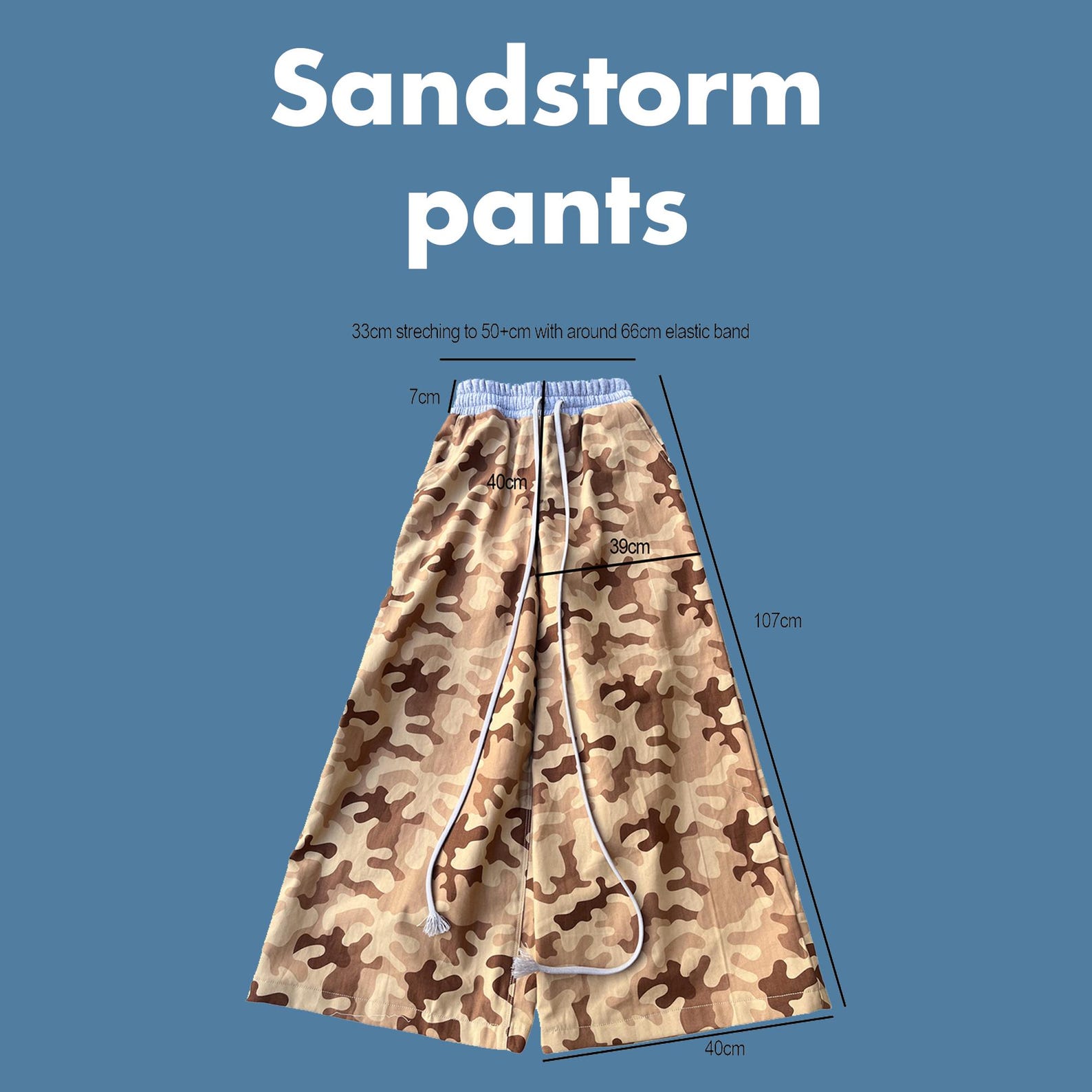Sandstorm Baggy Pants Digital Sewing Pattern PDF Unisex Loose Fit ...