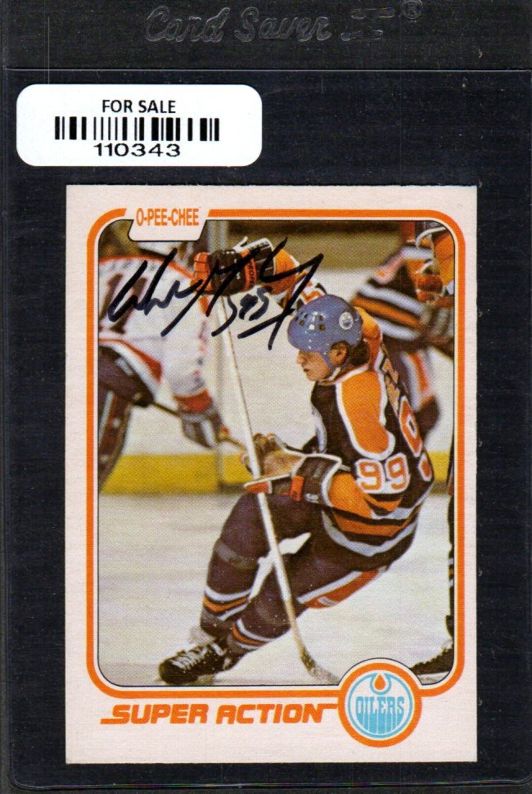 SIGNED Wayne Gretzky 1981 OPC Hockey O-pee-chee Trading Card No. 125 ...