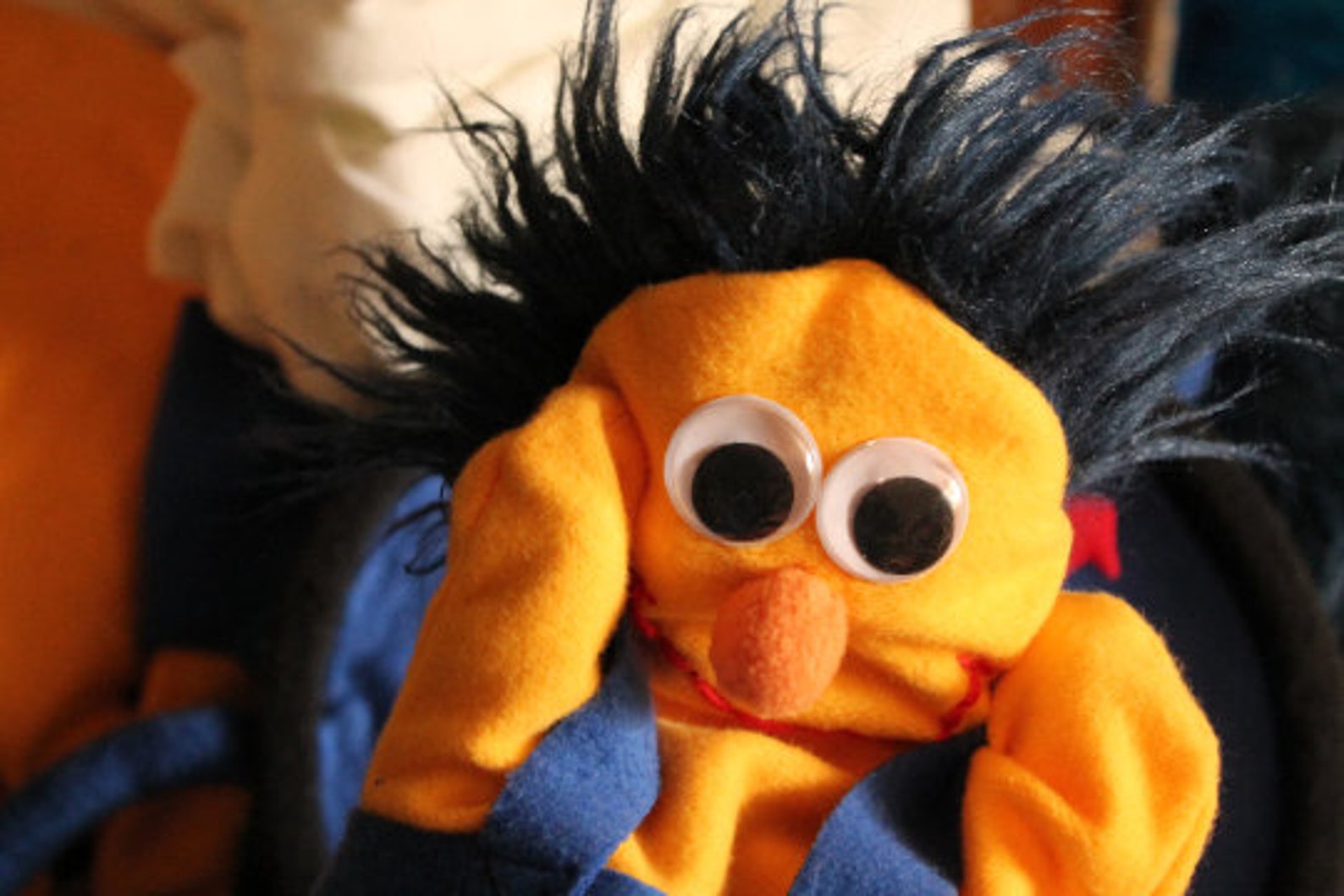 Yellow Guy Hand Puppet - DHMIS - Plush Fleece and Fun Fur. - Etsy