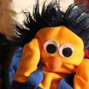 Yellow Guy Hand Puppet - DHMIS - Plush Fleece and Fun Fur. - Etsy