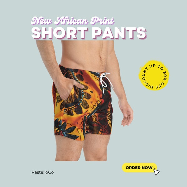 African Print Shorts - Etsy